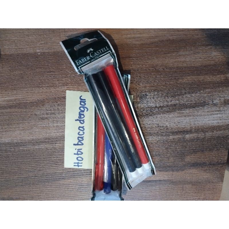 Jual Spidol Marking Pen Warna Faber Castell Art 151632 Warna Merah ...