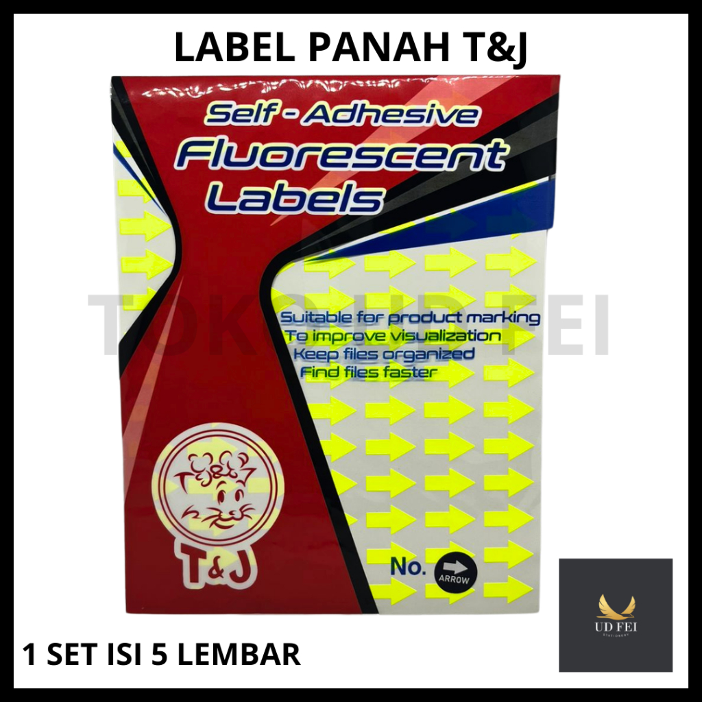Jual (1 SET= 5 LEMBAR) TOM & JERRY - Label Color/ Label Panah/ Label ...