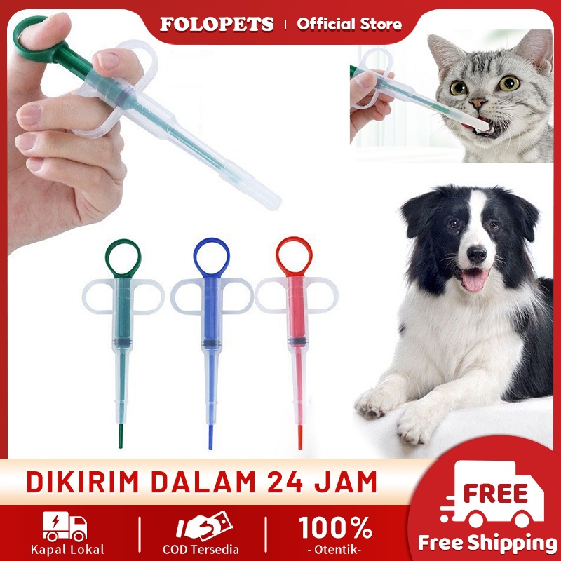Jual FOLOPETS Pil Gun Alat Pelontar Obat Hewan Tablet Introducer ...