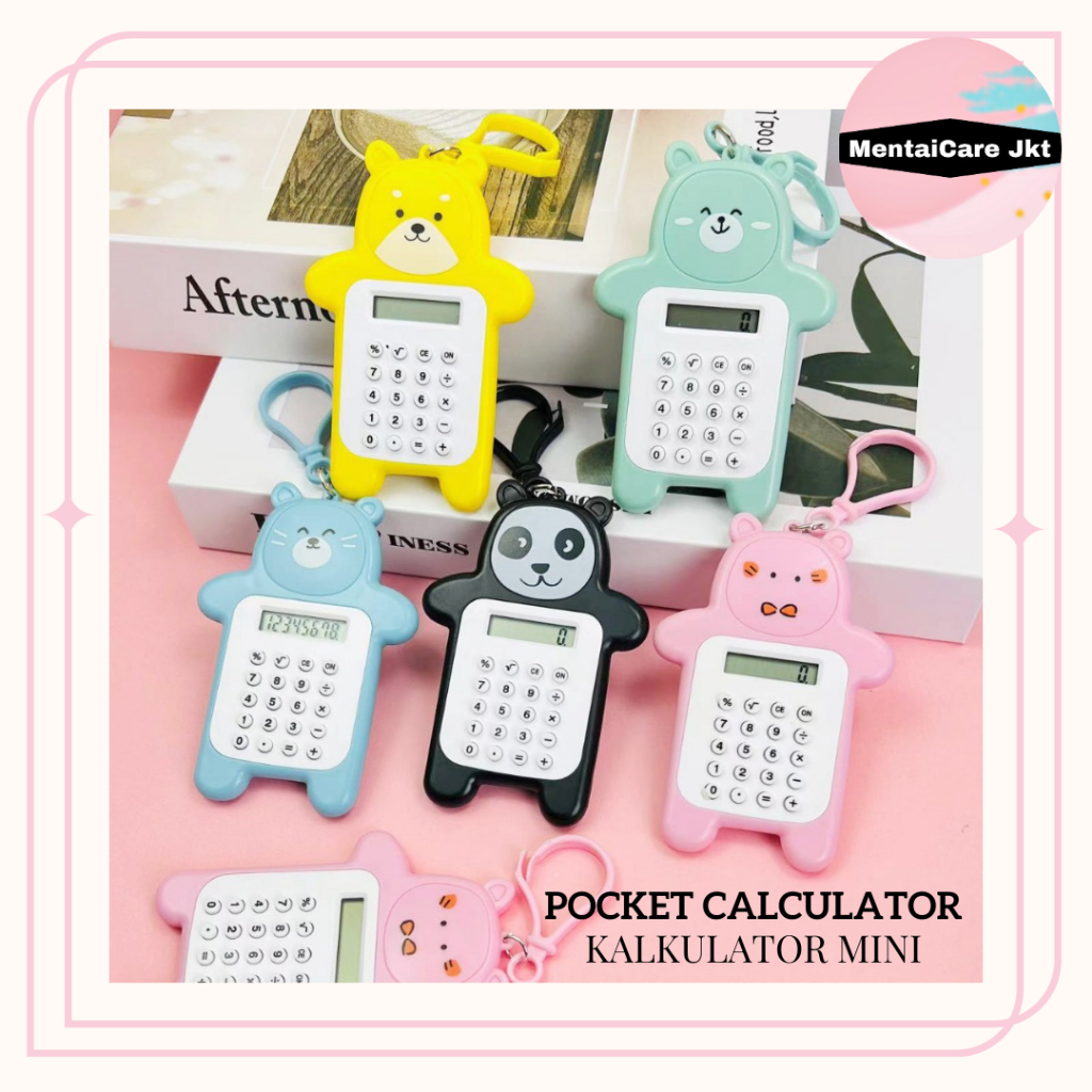 Jual Mini Calculator 8 Digit Karakter Lucu Kalkulator Anak Sekolah ...