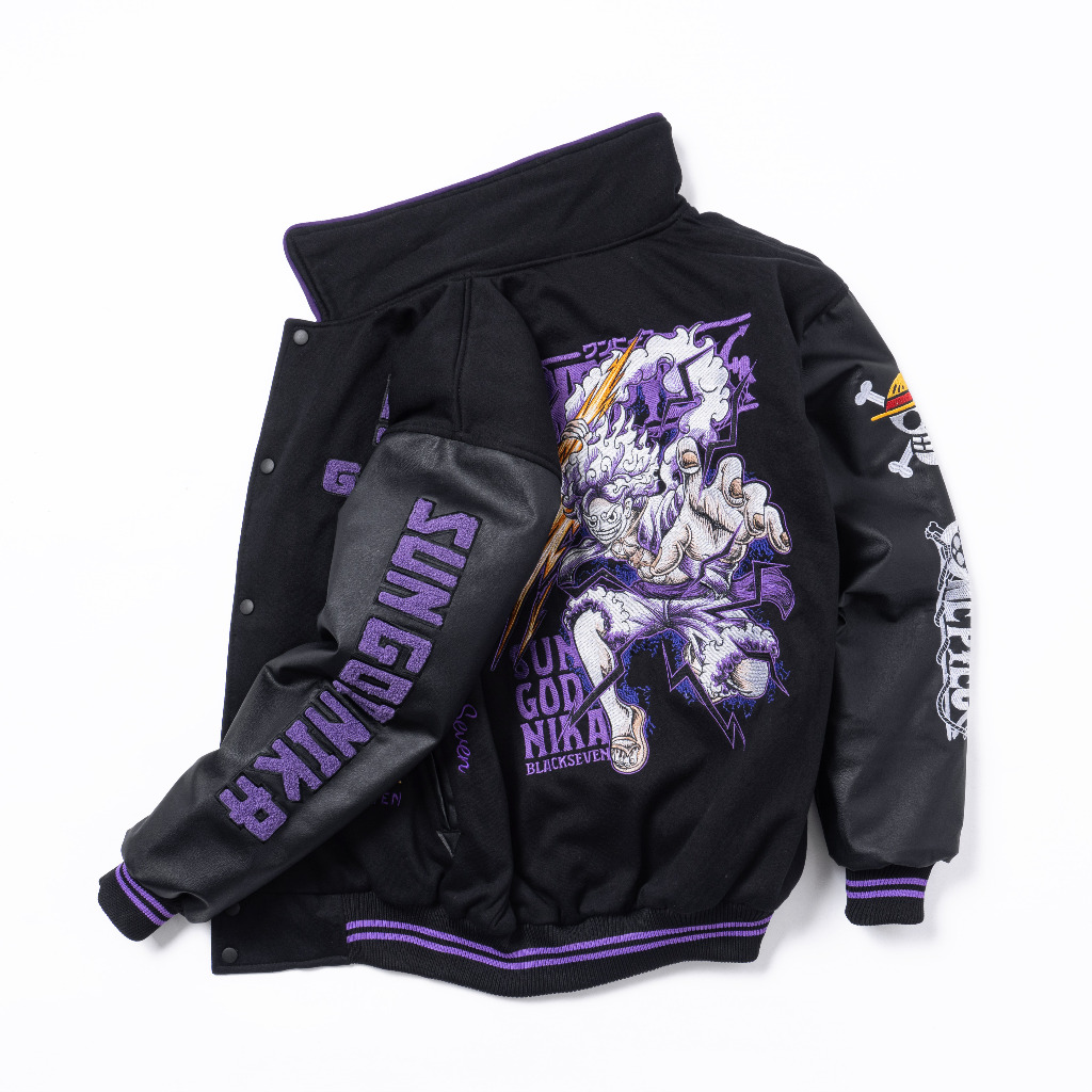 Jual Blackseven | Varsity Jacket | Sun God Nika | Purple Lite Edition ...