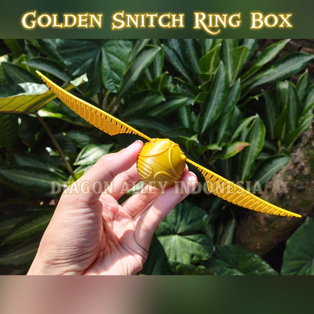Jual Golden Snitch Ring Box Harry Potter Sudah Termasuk Penyangga ...