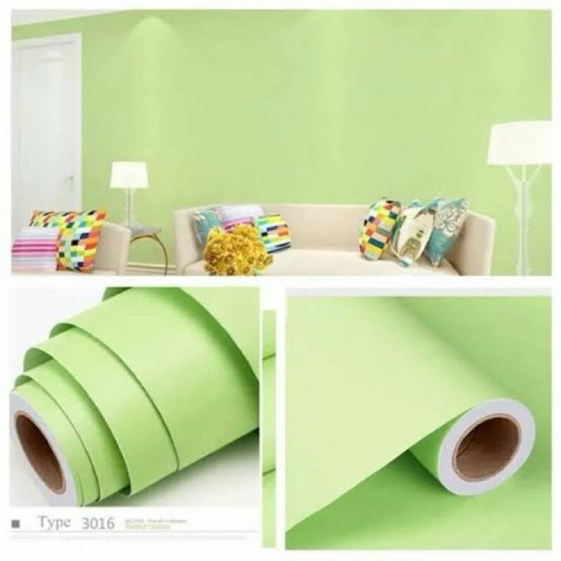 Jual Wallpaper sticker dinding motif POLOS HIJAU EMBOS GARIS dan polos hijau ukuran 45 cm x 8 m ...