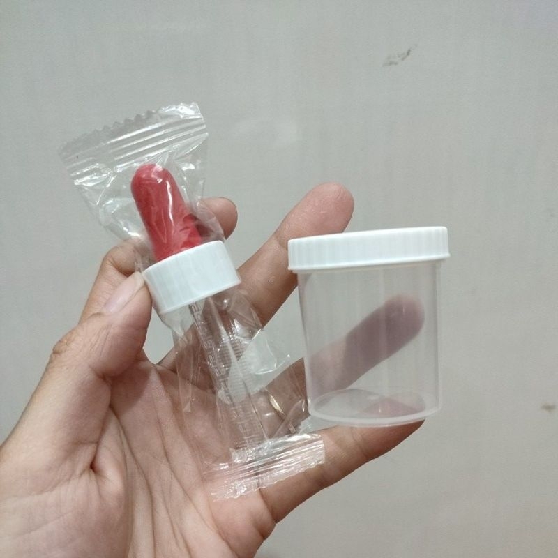 Jual Pipet Drop 1ml tetes Obat dan Pot Urine 50cc | Shopee Indonesia