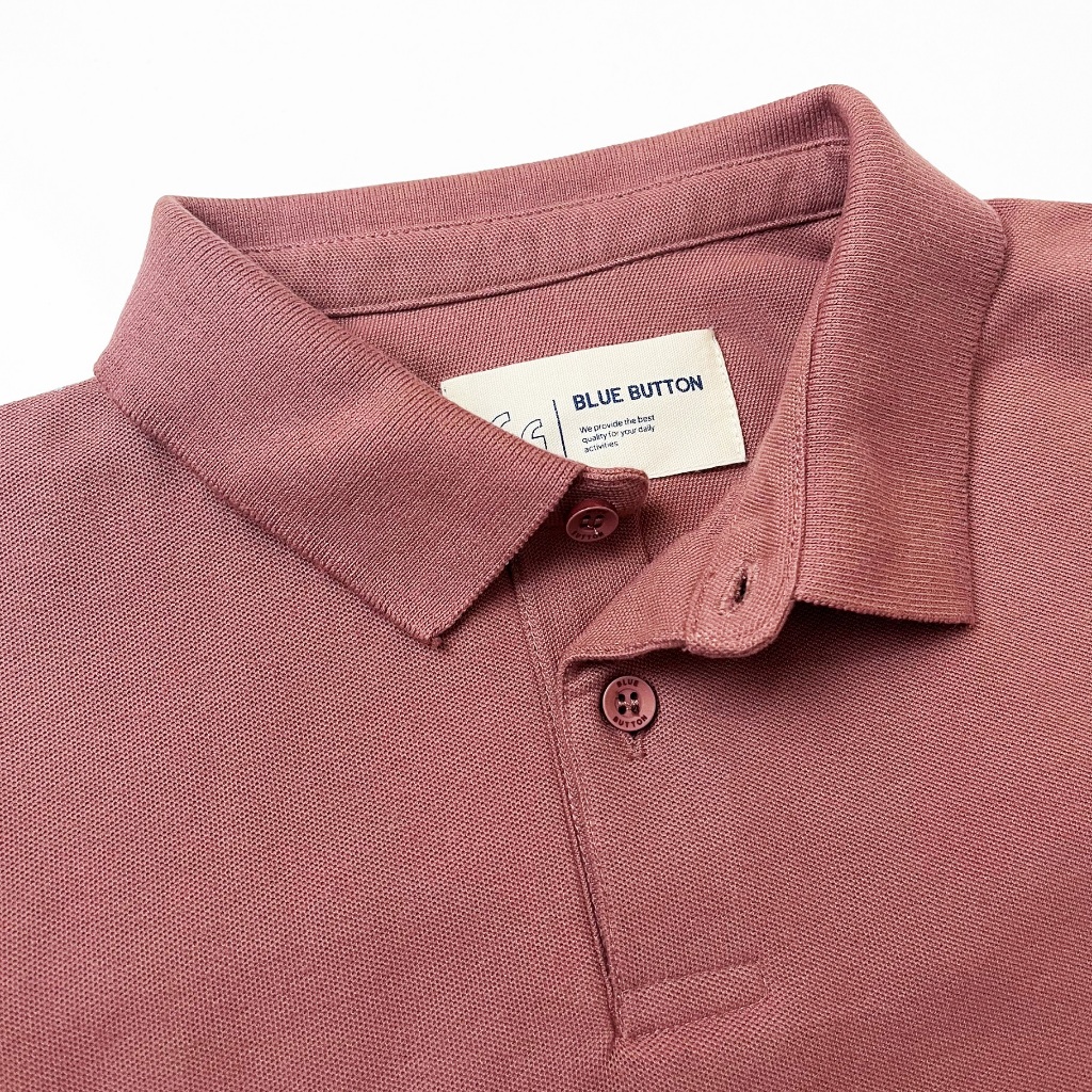 Jual BlueButton Polo Shirt Mineral Blue | Shopee Indonesia