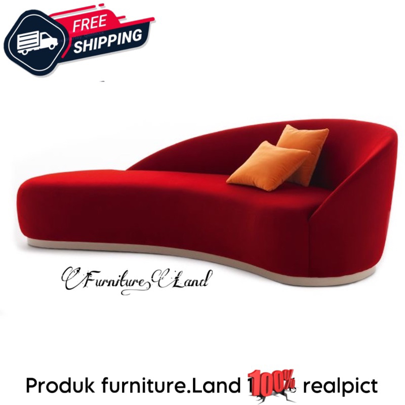 Jual bantal sofa / sofa santai / sofa curved viral / sofa tamu | Shopee ...