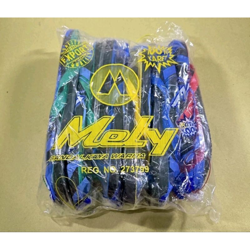 Jual Sandal Jepit Melly ukuran Seri 9- 9,5-10-10,5 isi 6 pcs | Shopee ...