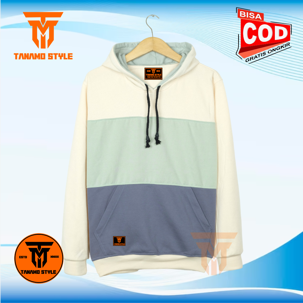 Jual Hoodie kombinasi distro pria wanita POLOS merek lokal kota bandung ...