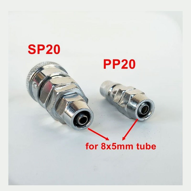 Jual 1 SET Quick Coupler / Nepel Sambungan Selang Angin Kompresor MALE ...