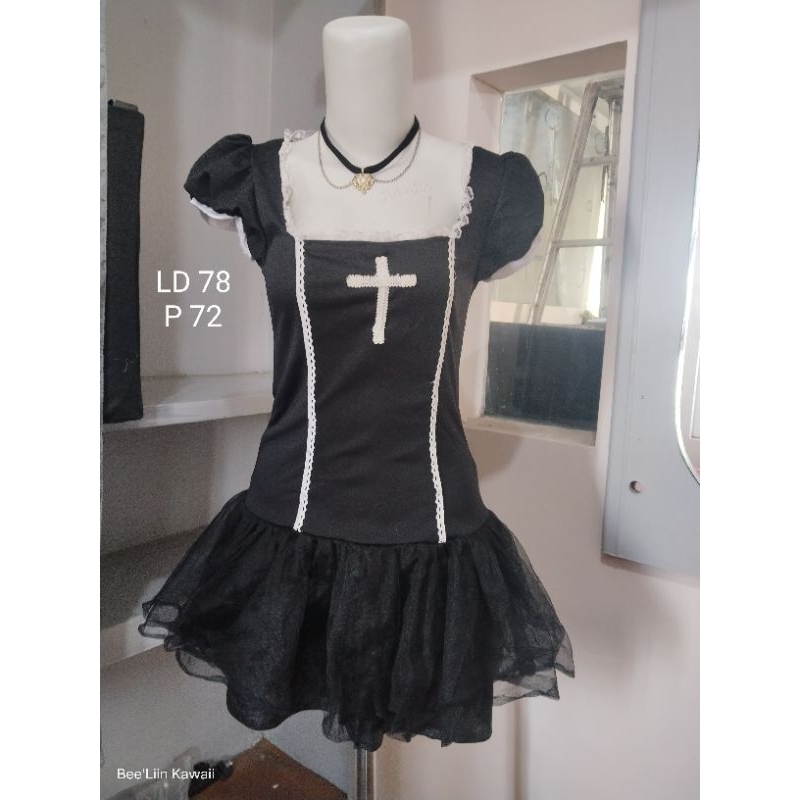 Jual kostum baju halloween / maid costume / baju suster / baju karakter ...