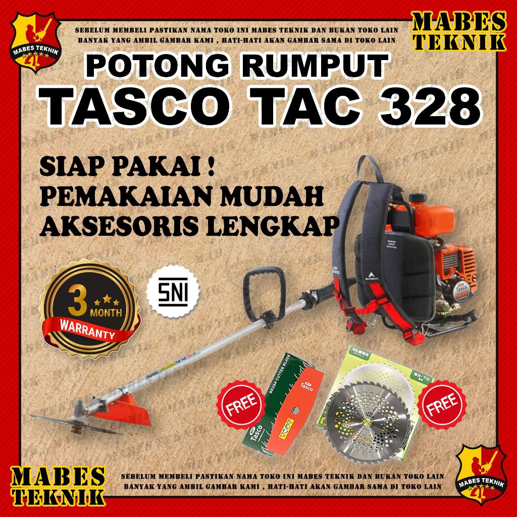 Jual TASCO TAC 328 / MESIN POTONG RUMPUT GENDONG 2 TAK - Tasco Mesin ...