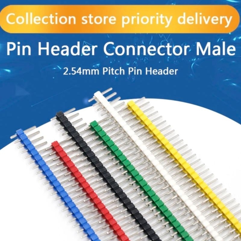 Jual Soket Pin Header Male Strip Single Row 1x40 2.54mm | Shopee Indonesia