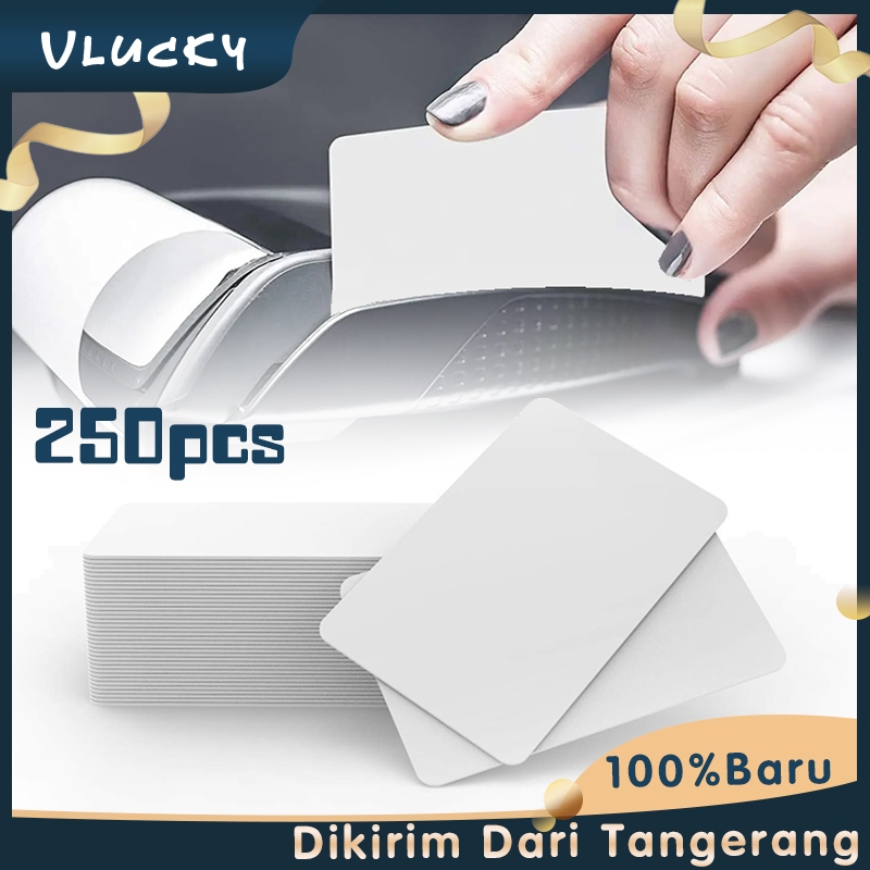 Jual Kartu PVC Polos Isi 250 PVC Blank ID Card Kartu Printable Inkjet ...