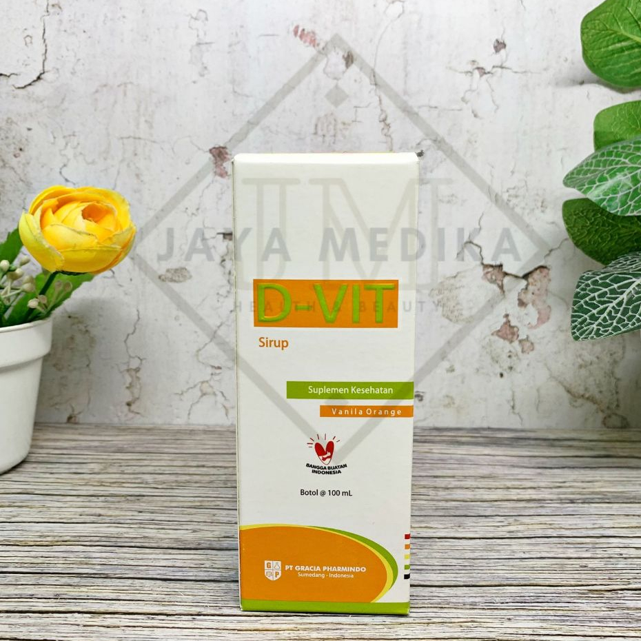 Jual D-Vit Sirup 400IU - Suplemen Vitamin D3 Rasa Vanila Orange 100 ml ...