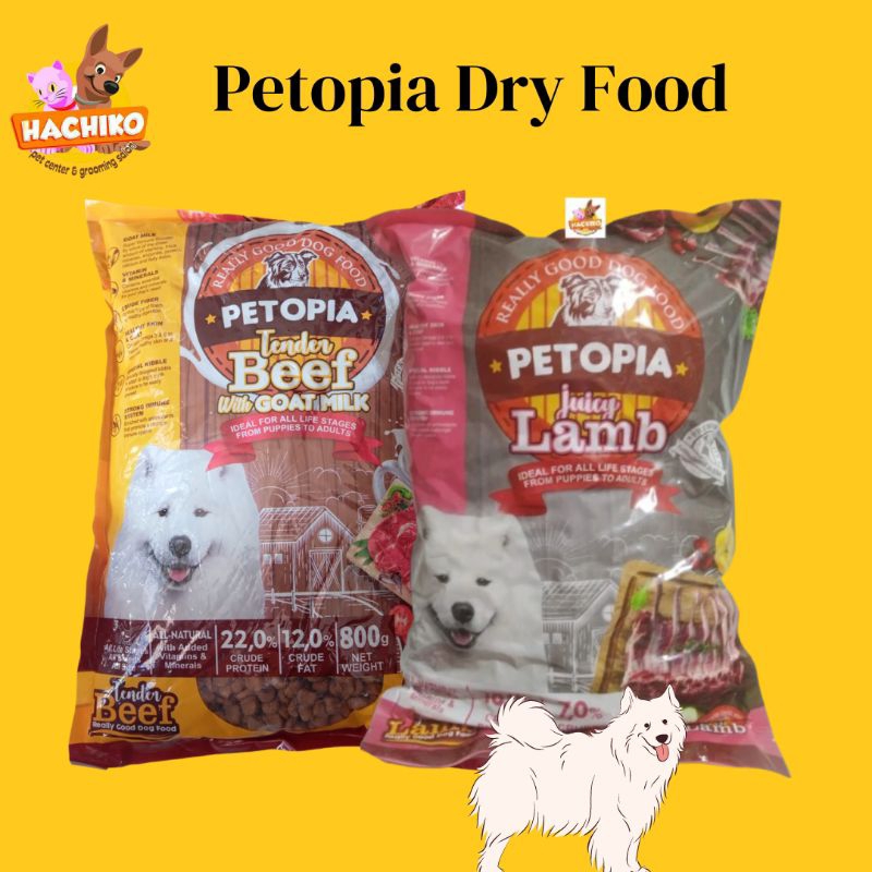 Jual Petopia Dry Food / Petopia Lamb 800gr / Petopia Beef 800gr Repack ...