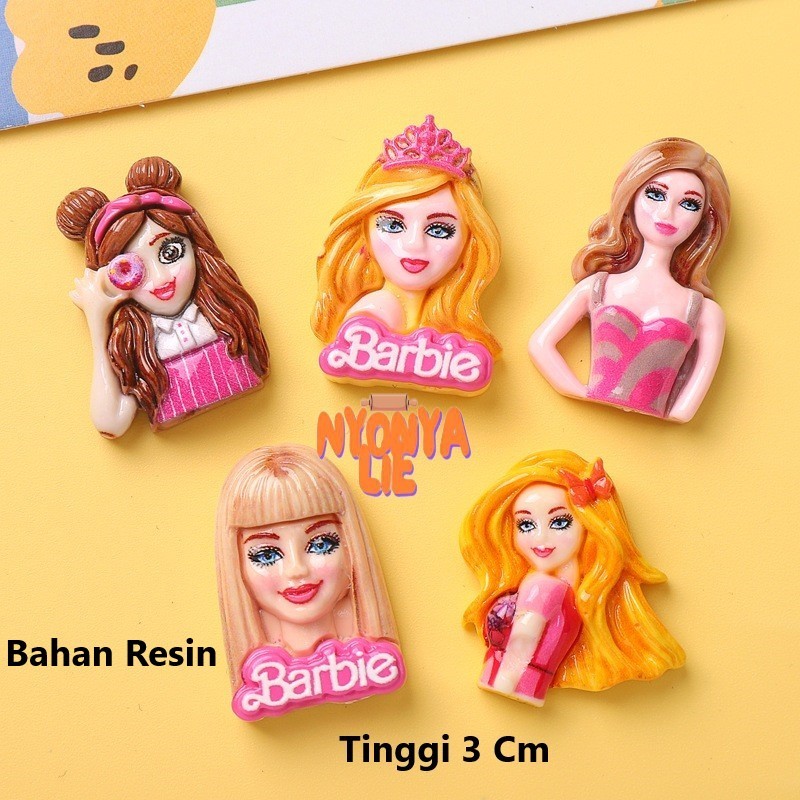 Jual CRM29 Cake Topper Resin Barbie 1 Set (5 Pcs) Dekorasi Hiasan Kue ...