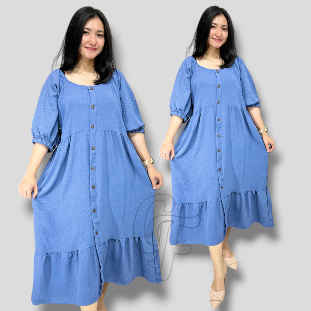 Jual Daster Ibu Hamil Crinkel Airflow Polos Dara | Shopee Indonesia