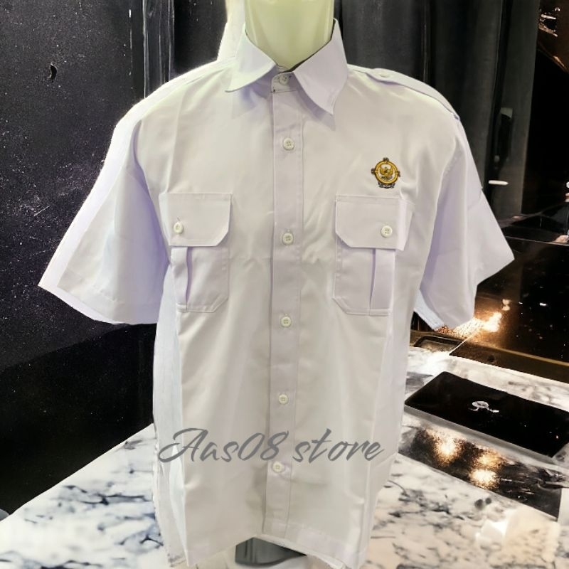 Jual KEMEJA BPK RI SERAGAM BPK RI PDH PDL PUTIH LENGAN PENDEK DAN ...