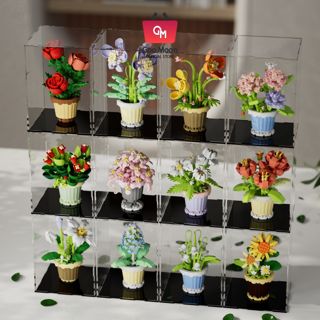 Jual GOO MOON - CLC Flower Pot puzzle block brick balok susun bunga pot ...