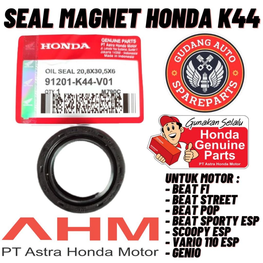 Jual Original AHM Seal Magnet As Kruk Kanan Honda Beat Street Pop Sporty Scoopy FI Vario 110 ESP ...