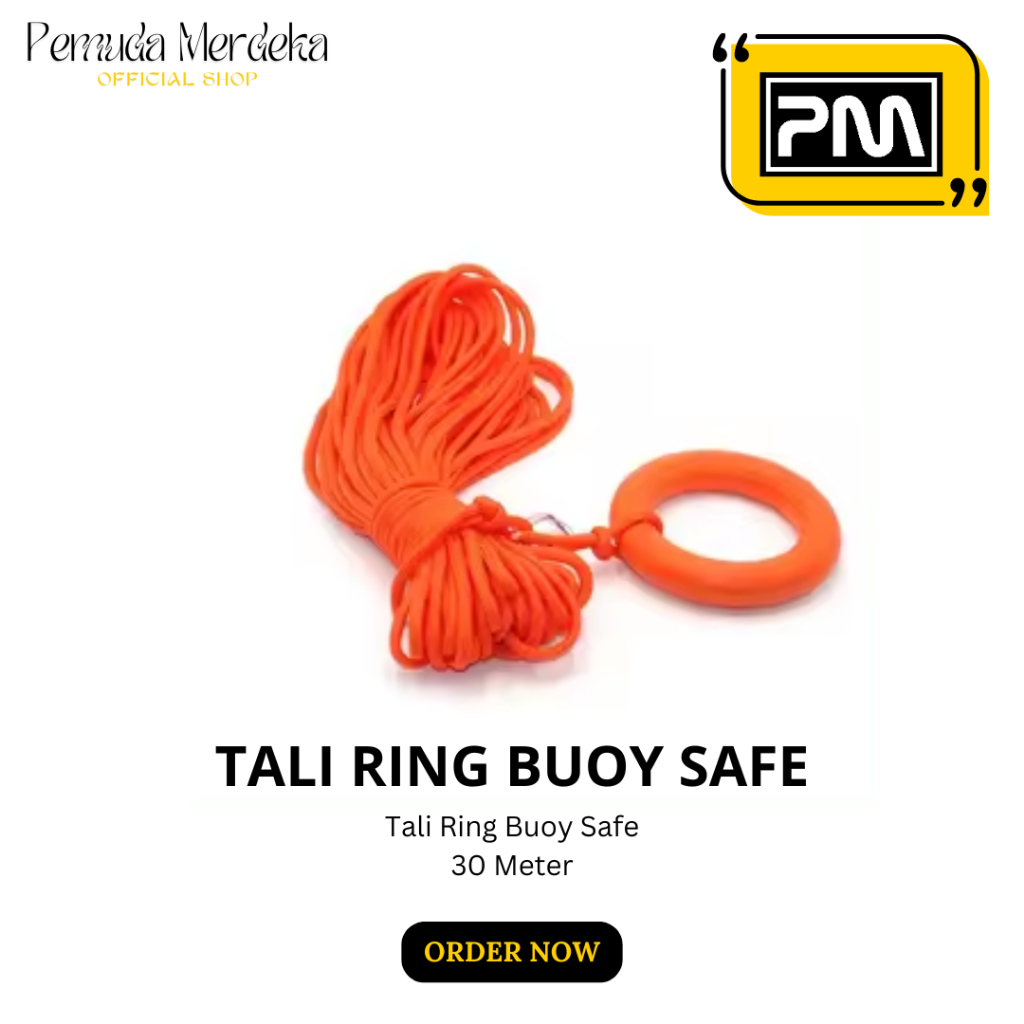 Jual Tali Pelampung Lifebuoy Ring Nylon Panjang 30 Meter Tali ...
