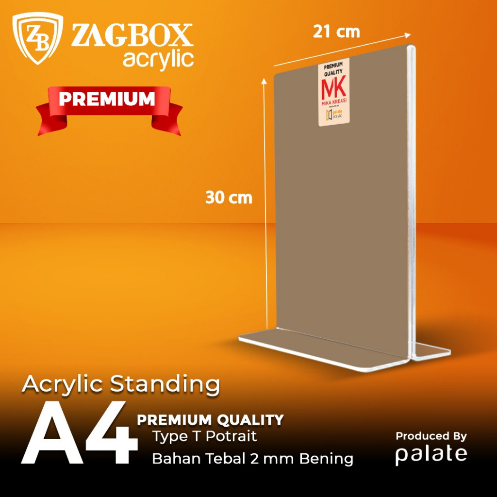 Jual Acrylic Tent Holder - Akrilik Tent Card A4 T Portrait Brosur ...