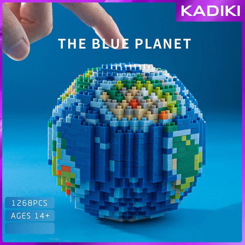 Jual Brick Globe Earth Blue Planet - Model Block Bumi Mainan Pajangan ...