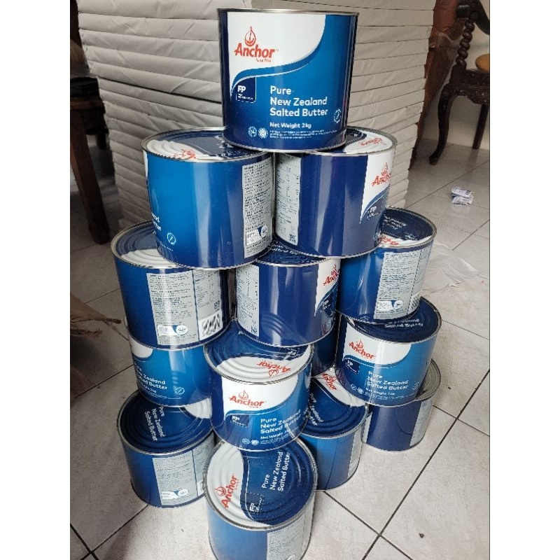 Jual mentega anchor golden fern butter salted 2kg | Shopee Indonesia
