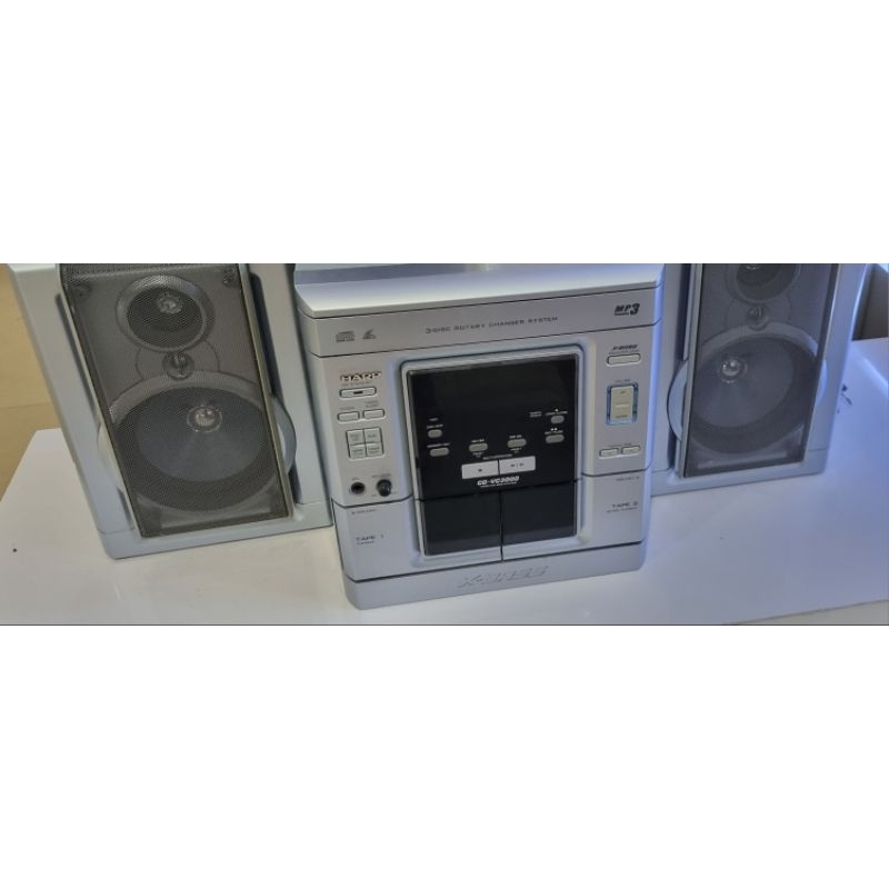 Jual SHARP CD VC3000 VC 3000 XBASS COMPO TAPE DECK CASSETTE PLAYER ...