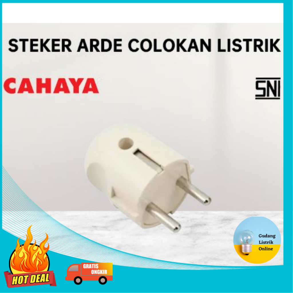 Jual STEKER ARDE COLOKAN LISTRIK Merk CAHAYA SC-301 STEKER ARDE MURAH ...