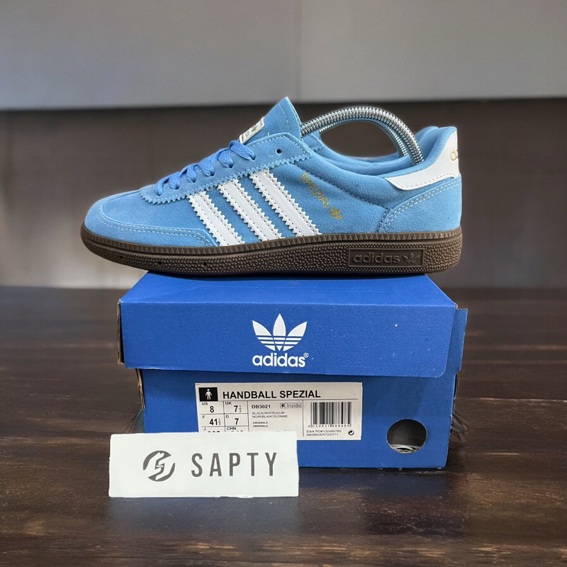 Jual Sepatu Adidas Spezial Ice blue Full Suede Sneakers Casual Sepatu ...