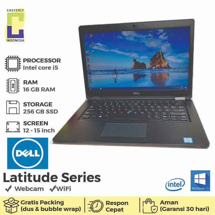 Jual Laptop dell latitude 5470 core i5/i7 ddr4 16 gb ssd 256 tc dan no tc | Shopee Indonesia