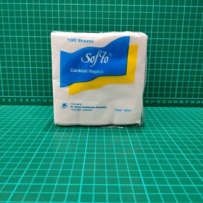 Jual Softo Tissue Cocktail Napkin | Tissue 100 Lembar Higienis | Shopee ...