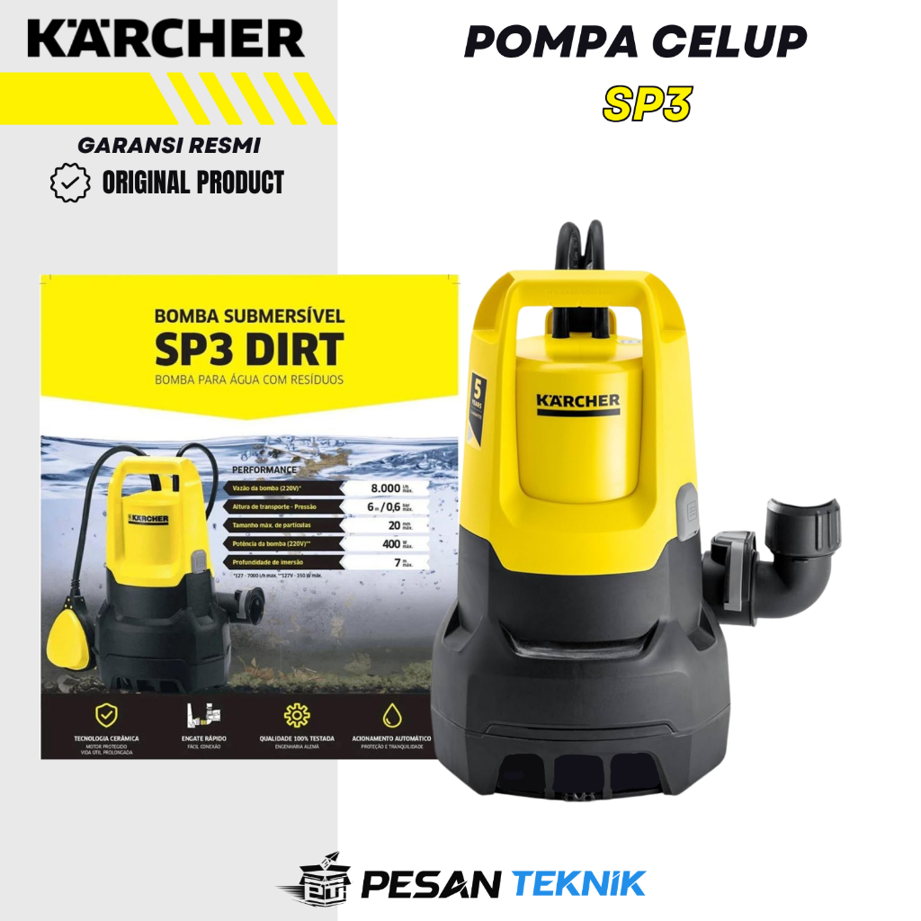 Jual Pompa Celup Karcher SP3 Dirt DRAINAGE PUMP | Shopee Indonesia