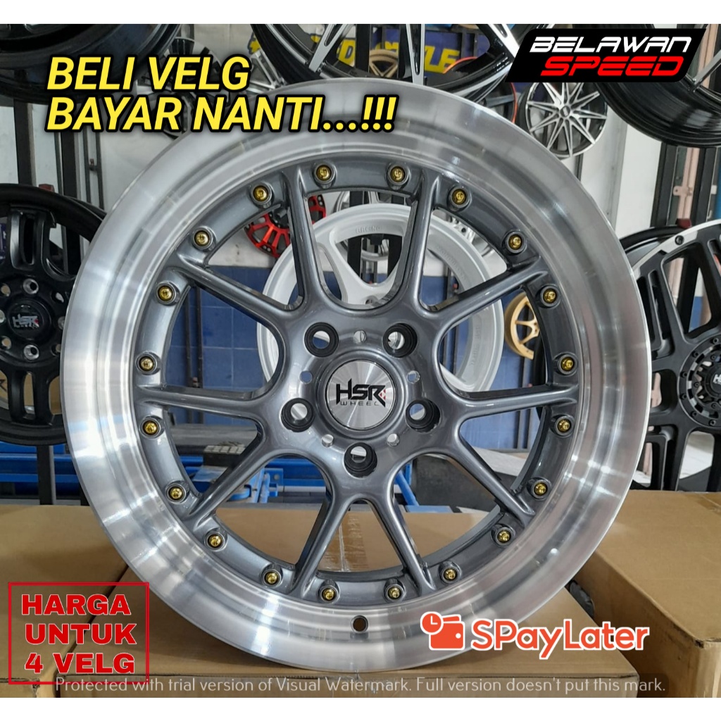 Jual VELG MOBIL RACING PELEK MODIFIKASI RING 17 HSR KANSAI TIPE CELONG PCD 5X114,3 UNTUK XPANDER ...