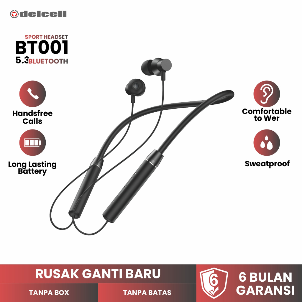 Jual Bazel Headset Sport Wireless Earphone Handsfree 5.3 - BT001 | Shopee Indonesia