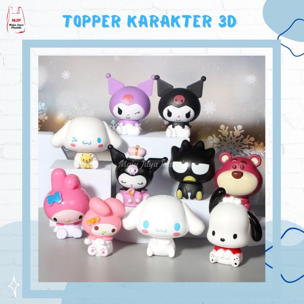 Jual Hiasan Kue Cake Topper Kuromi Sanrio Toper kuromi sanrio 3D My ...