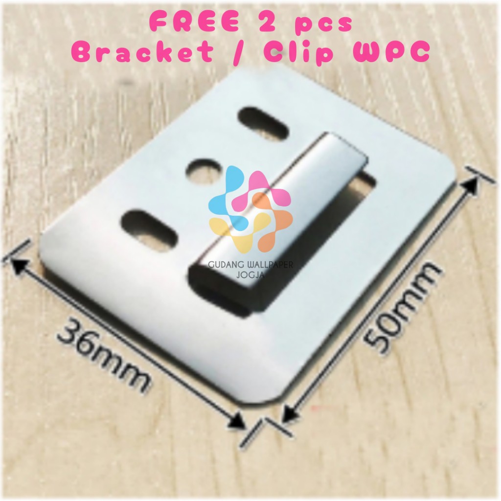 Jual Bracket WPC Clip Wallpanel Buckle Wood Panel WPC | Gratis 3pcs ...
