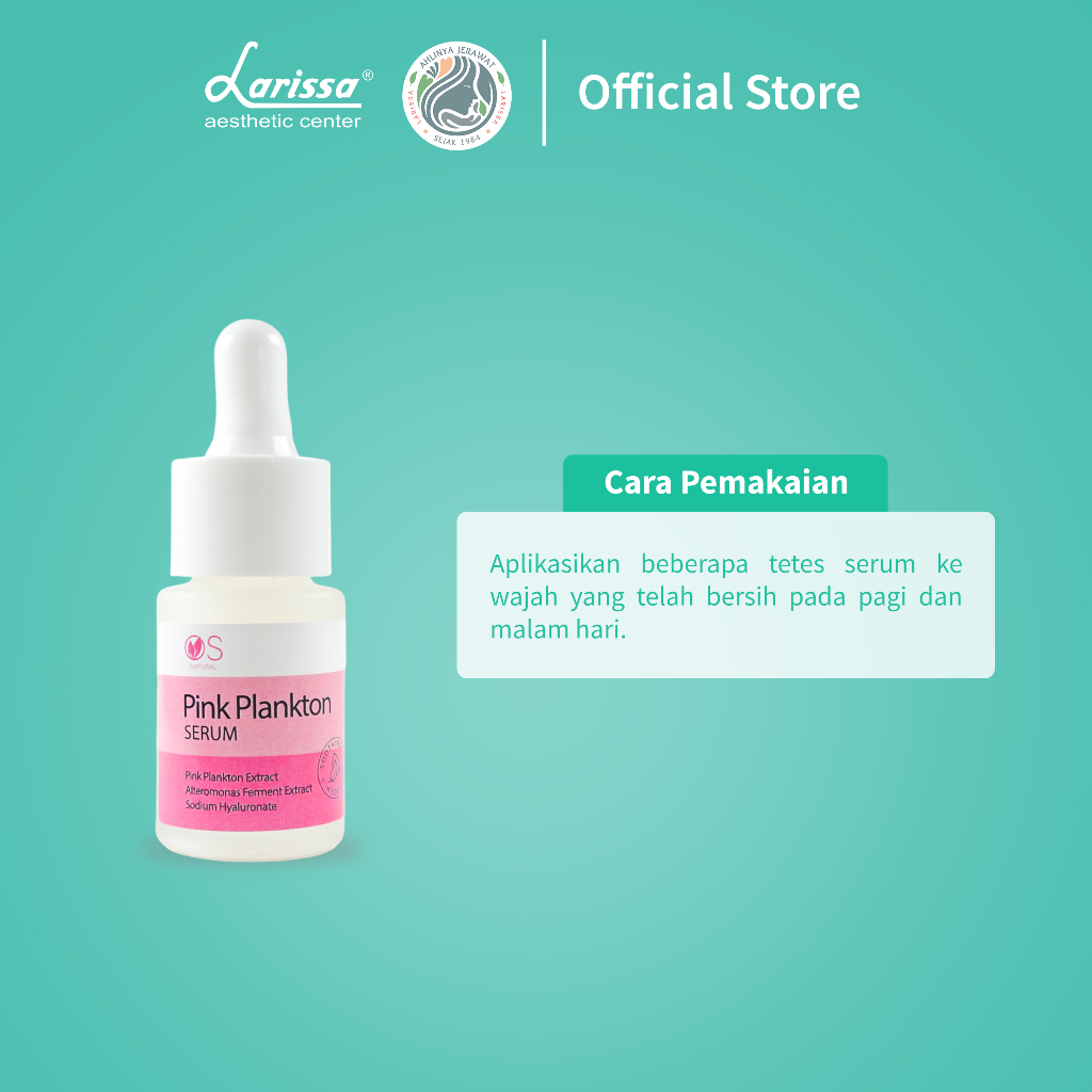 Jual Larissa Pink Plankton Soothing Serum, Serum Untuk Kulit Wajah ...