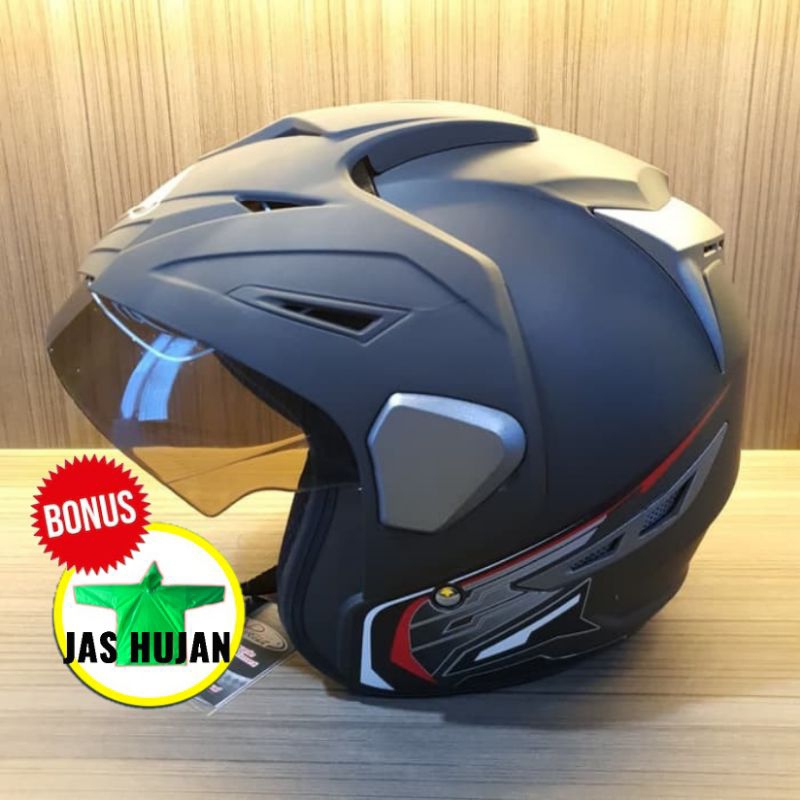 Jual VIGO Helm Ringan Enteng Helem Helmet Hlem Motor SNI Half Face Pria ...