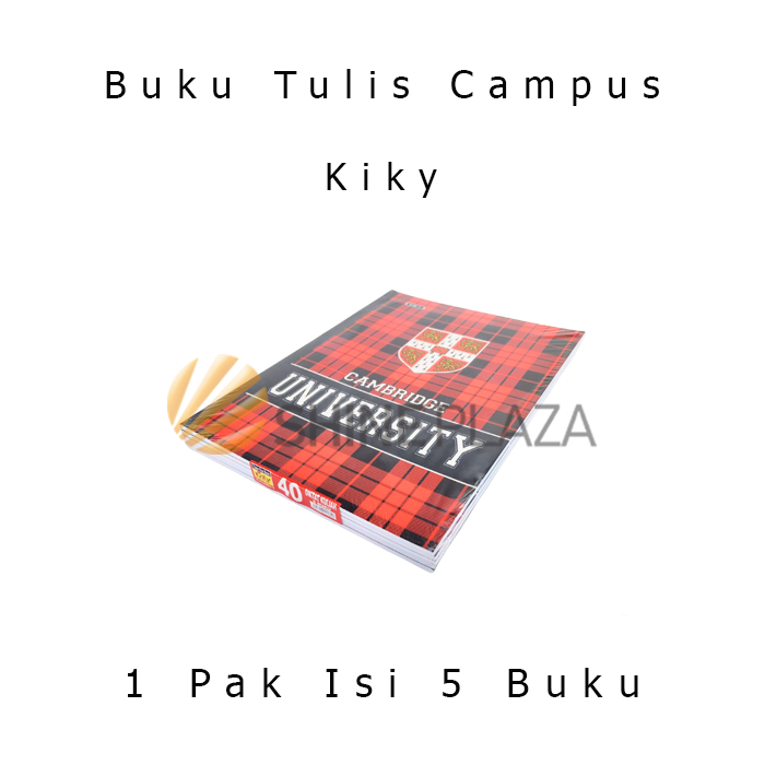 Jual [PACK] Buku Tulis Campus Kiky 40 Lembar 1 Pak Isi 5 Buku Kampus ...
