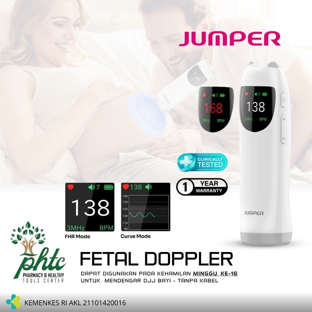 Jual JUMPER Fetal Doppler SHA10 Alat Deteksi Detak Jantung Janin Bayi ...
