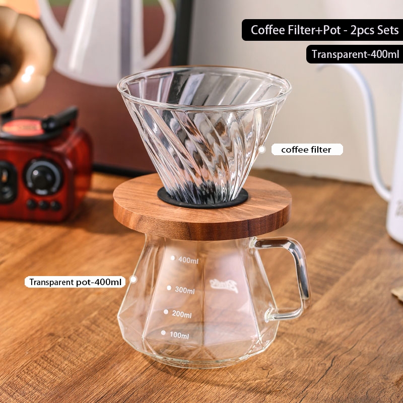 Jual Coffee Dripper Set Coffee Filter Dripper V60 Coffee Server Driper Kopi v60 Teko Kopi Teh ...