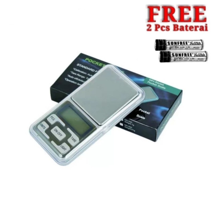 Jual Timbangan emas digital pocket scale fleco free baterai | Shopee ...