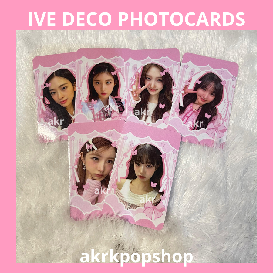Jual Photocard Deco an Id Card Ive 2 sisi unofficia bolak balik desain sesuai | Shopee Indonesia