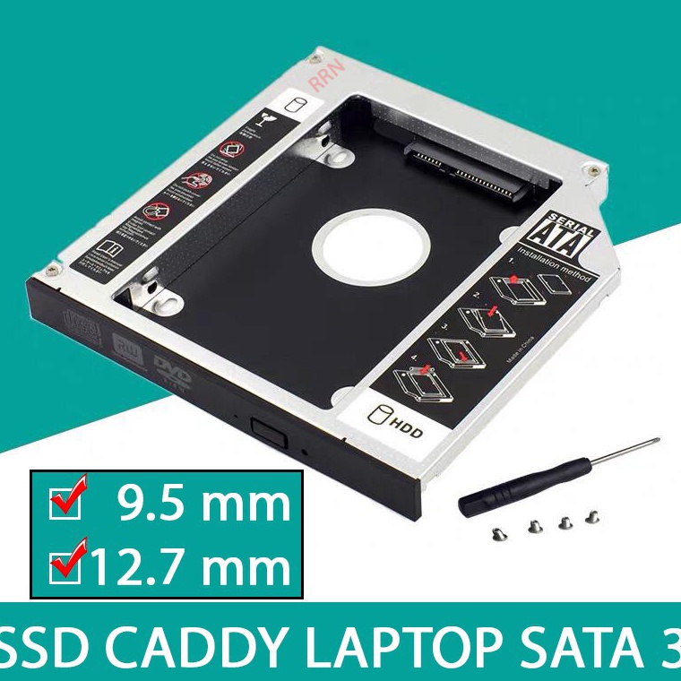 Jual KODE T3M SSD HDD CADDY SLIM TIPIS TEBAL 95mm 127mm SATA HARDDISK ...
