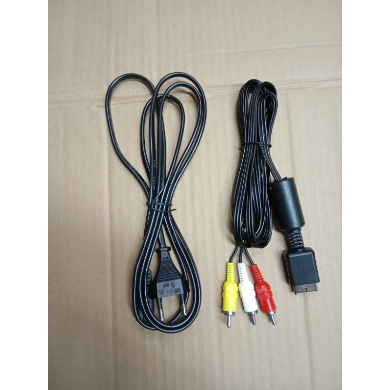 Jual paket kabel ps2 ps1 kabel AV dan kabel LISTRIK/ power | Shopee ...