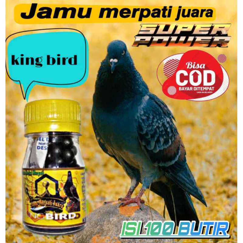 Jual JAMU MERPATI 3 KING BIRD ISI 100 PIL EXTRA POWER JP doping merpati ...