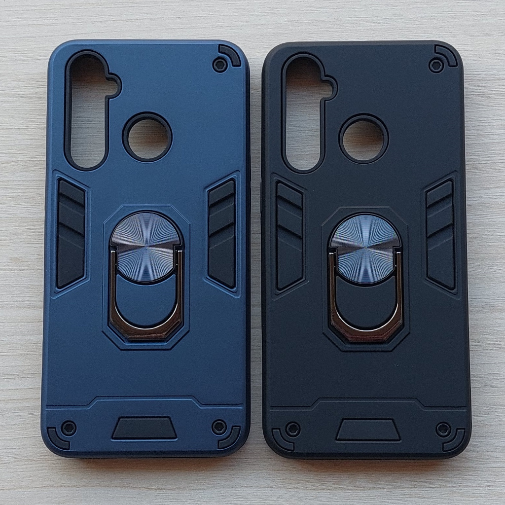 Jual Retro Case Realme 5 PRO / casing armor back hard ring kickstand ...