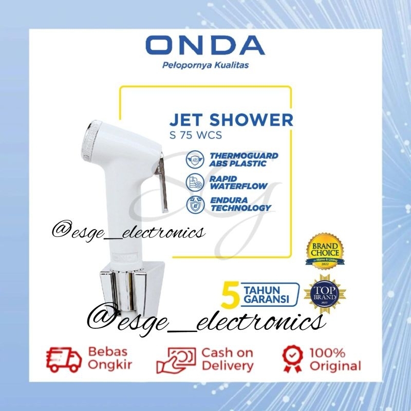 Jual ORIGINAL JET SHOWER ONDA SET BIDET SEMPROTAN TOILET SHOWER BIDET ...